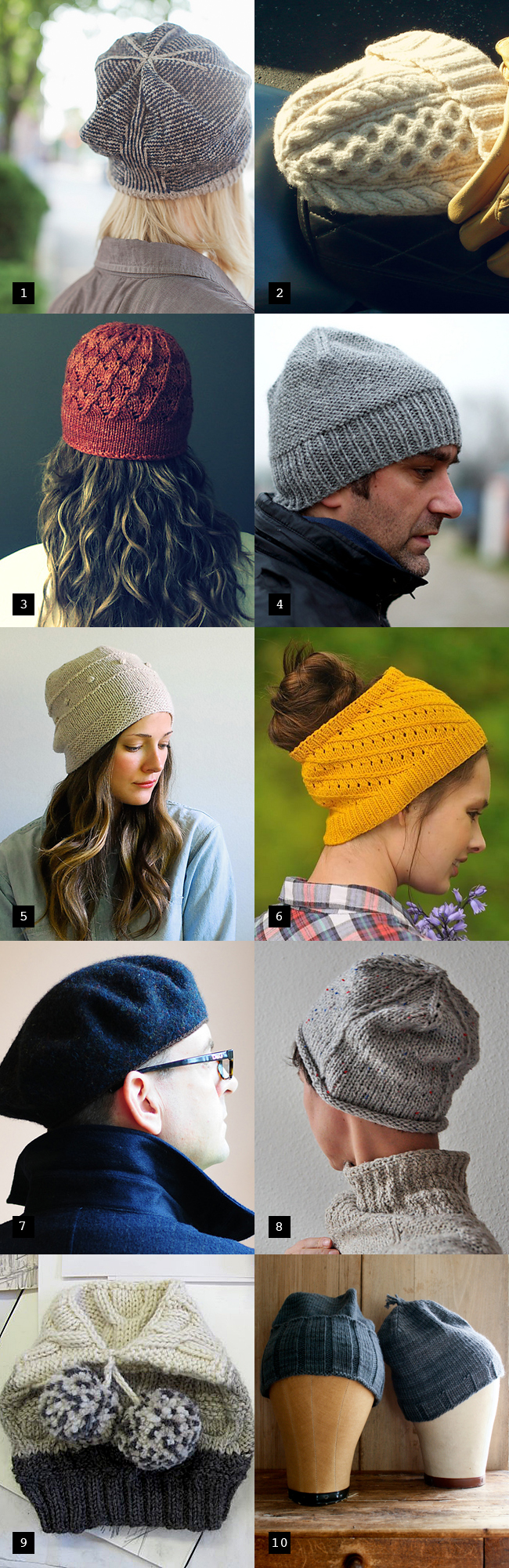 Holiday knitting cheat sheet: A hat for every head - KT's Slow Closet